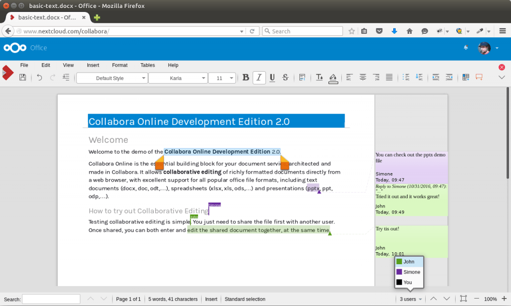 Edición colaborativa de documentos online en tiempo real | Dimensis ...